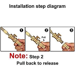 5 Set Garden Hose Quick Connect Fittings Solid Brass Quick Connector 3/4 Inch GHT Garden Water Hose Connectors with Extra Rubber Washers, Male and Female