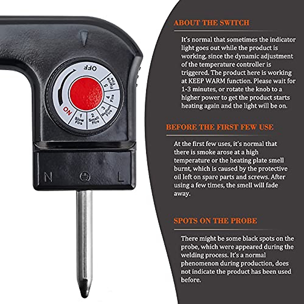 Dezin Electric Shabu Shabu Hot Pot with Divider, 5L Double Flavor Non-Stick Hot Pot with Multi-Power Control, Electric Cooker with Tempered Glass Lid for Party, Family Gathering