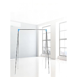 Foldable Clothes Rack,Stainless Steel Portable Travel Garment Rack,Collapsible Travel Garment Rack for Camping, Hotel Room, Laundry, Dance, Indoor, Outdoor (Large)