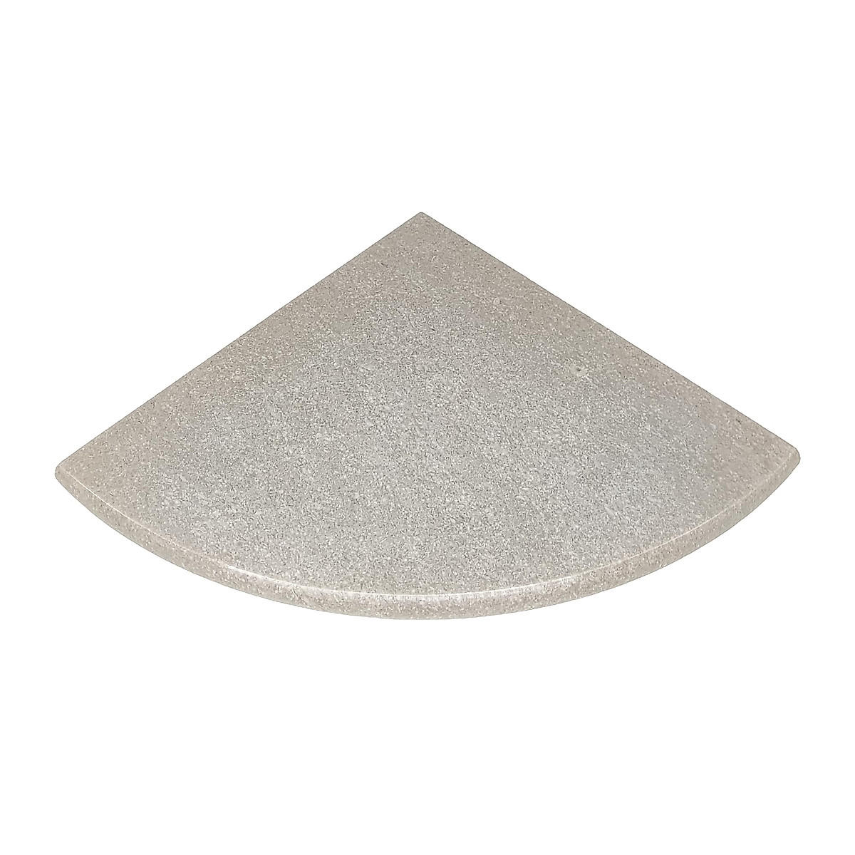 GEOONA Gray 9 Inch Marble Corner Shower Shelf for Bathroom Both Side Polished, Marble Floating Shelves for Bath Wall Mounted (1)