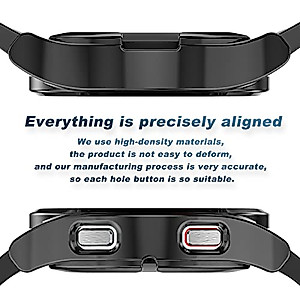 Rc-Z Screen Protector for Samsung Galaxy Watch 4 40mm, 4-Pack Soft TPU Bumper Full Around Face Cover Case Replacement Accessories for Samsung Galaxy Watch 4 40mm