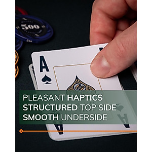 Bullets Playing Cards, Two Decks of Paulie-Design Poker Cards, Waterproof Plastic, Jumbo Index & Four Pips, Including Cut-Card, Professional Playing Cards for Texas Holdem Poker