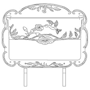 Cast Aluminum Metal Decorative Mailbox with Newspaper Hooks, Easy to Install Wall Mount, Rustproof, Heavy Duty, Hummingbird Horizontal Mail Box for Outside Porch - 17” x 5” x 12.75” (White)