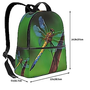BAFAFA dragonfly Printed Travel Backpack Business Work Bag Computer Bag Outdoor Sports Rucksack