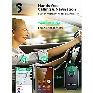 Bluetooth 5.0 AUX Adapter Transmitter Receiver 2 in 1 - SOOMFON 3.5mm Bluetooth Adapter Dual Connection, Wireless Audio Adapter for TV/Home Stereo/Car/Headphones/Speakers/PC