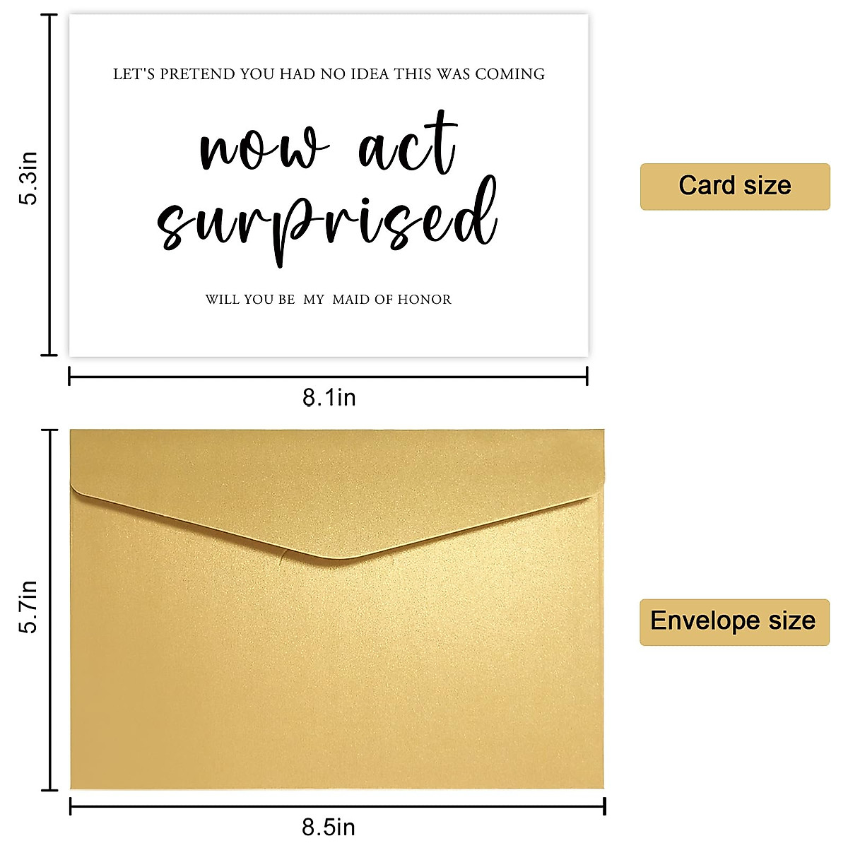 Obbyidk Hilarious Wedding Maid of Honor Card, Funny Bridesmaid Proposal Card, Bridesmaid Proposal Gift, Will You Be My Maid of Honor