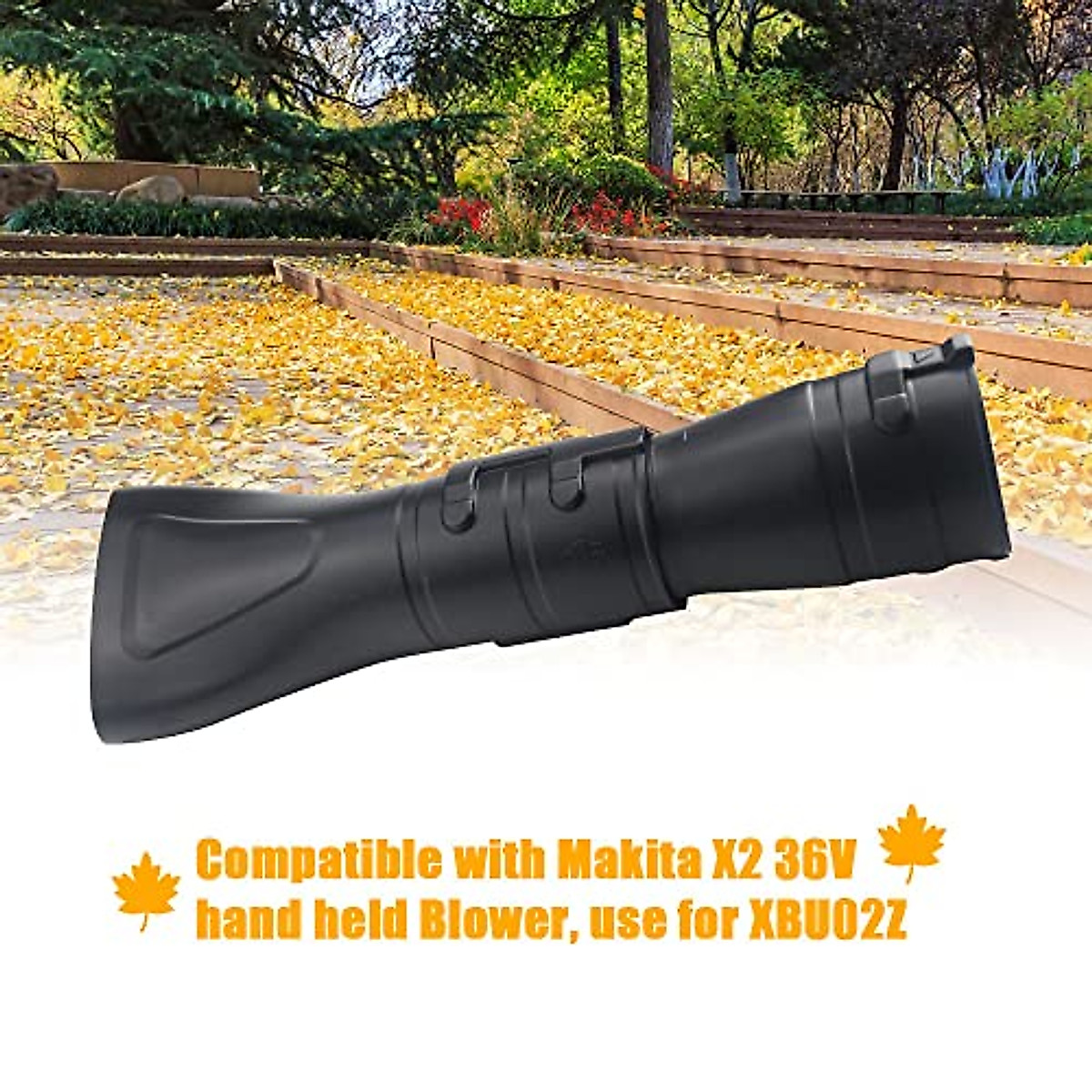 Haiouus 191B21-6 Adapter Pipe & 197889-6 Flat end Nozzle, Compatible with Makita Blower, Fits XBU03 & XBU02Z Model