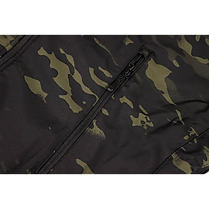 KQTFT Men's Tactical Jacket Softshell, US Medium, CN Large, Night Camo