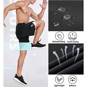 XinYangNi Men's Casual Lightweight Shorts Quick Dry Outdoor Hiking Fishing Travel Camping Shorts Navy US 39-40