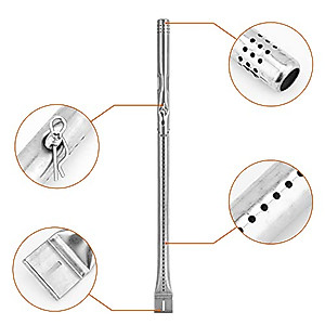 Grill Part Kit for Charbroil Advantage Series 4 Burner 463433016 463343015 463344015 463240015 Grills, Replacement for Char-broil 3/4/6 Burner Grill, Heat Plates Burners Crossover Tube Ignition