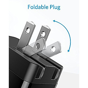 Quick Charge 3.0, Anker 18W 3Amp USB Wall Charger (Quick Charge 2.0 Compatible) Powerport+ 1 for Anker Wireless Charger, Galaxy S10e/S10/S9/S8/Plus, Note 9/8, LG V40/V30+, iPhone, iPad and More