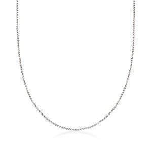 Ross-Simons Italian 1mm Sterling Silver Adjustable Wheat-Chain Necklace