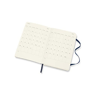 Moleskine Classic 12 Month 2022 Weekly Horizontal Planner, Soft Cover, Pocket (3.5" x 5.5"), Sapphire Blue