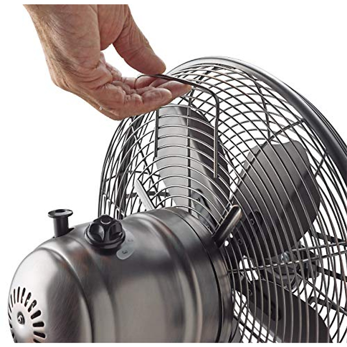 Lasko Oscillating Table Top Fan, Portable, 3 Quiet Speeds, for Bedroom, Kitchen and Office, 17", Bronze, R12210
