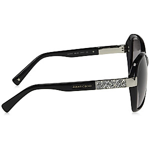 Jimmy Choo Women's Alana/S Shiny Black/Gray Gradient