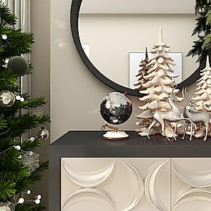 Deco 79 Modern Plastic Globe, 5" x 5" x 7", Black