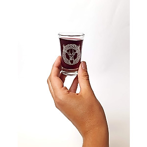 Celtic Stag Shot Glass - Free Personalized Engraving