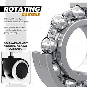 MoNiBloom Home Office Task Chair, Heigh-Adjustable Modern PU Leather Make Up Chair with Metal Base, 360° Swivel Task Chair Armchair for Living Room Bedroom Vanity Study, Black