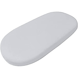 Baby Waterproof Bassinet Mattress Pad Cover and 100% Cotton Sheet(Grey), 18" x 30"