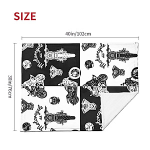 DYPOHJLRBJ Motorcycle Equipment Super Soft Toddler Newborn 30 x 40 inch Baby Blankets for Boys and Girls, Plush Swaddling Blanket for Stroller, Crib and Nursery