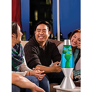 Lava Lite 5224 Lava Lamp, 52-ounce, Yellow/Blue/Silver