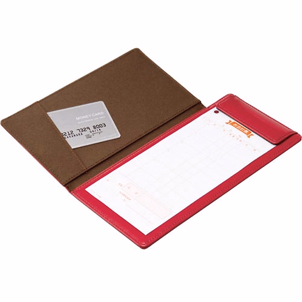 King Jim Leathafes A5E 1952LF Badge Holder (with Cover), Black