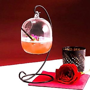 chongjian Cocktail Glasses, Premium Crystal Rocks Glasses, Creative Cocktail Glass-Old Fashioned Style Glasses, Ideal for Home, Restaurant, Events & Parties (430ML)