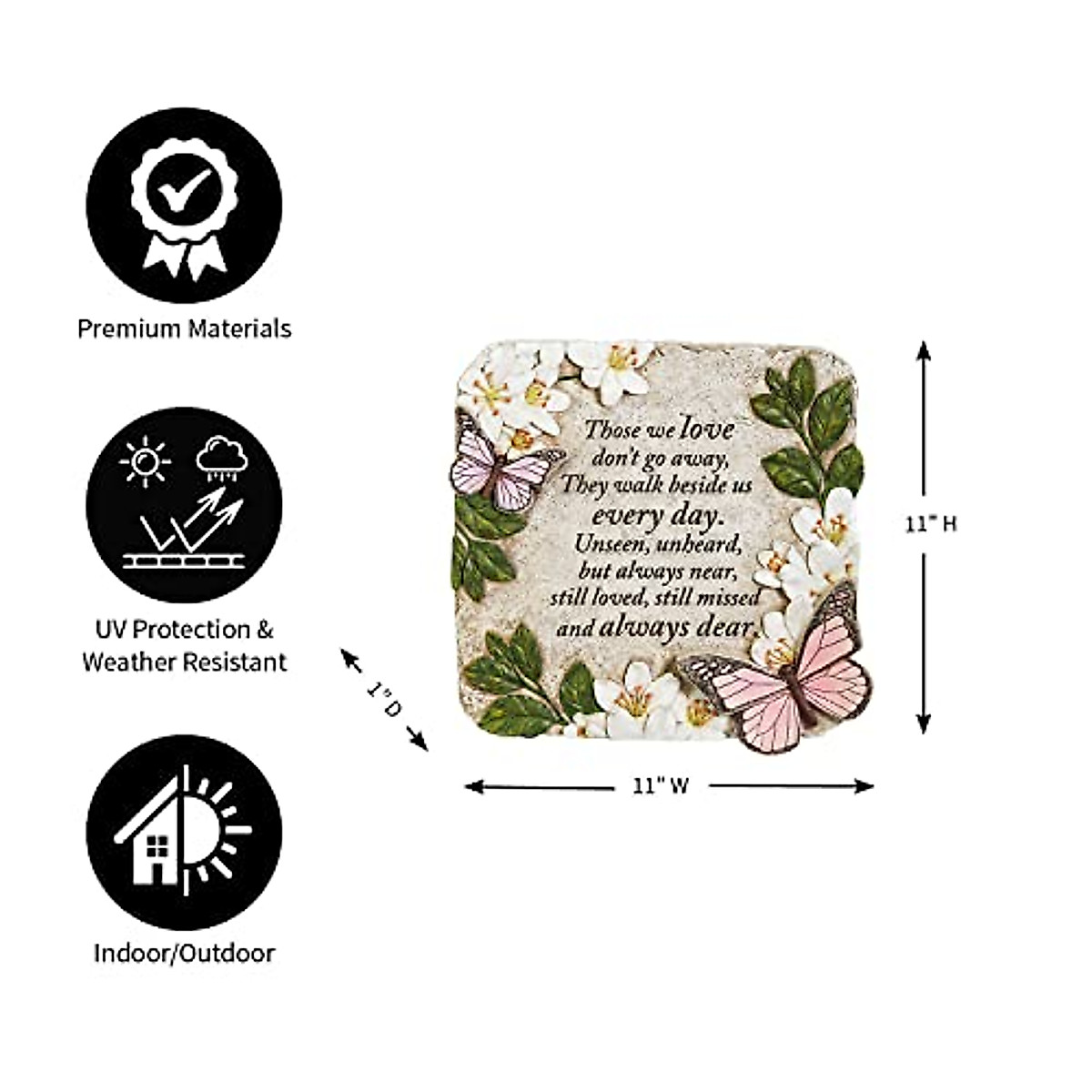 New Creative Memorial Stone, Those We Love Butterflies