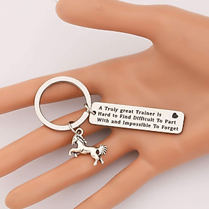 ENSIANTH Horse Trainer Gift Horse Trainer Appreciation Gift Leaving Gift for Horse Trainer Retirement Gift for Horse Trainer (Horse Trainer Keychain)