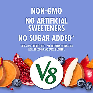 V8 Blends 100% Juice Pomegranate Blueberry Juice, 46 fl oz Bottle (Case of 6)