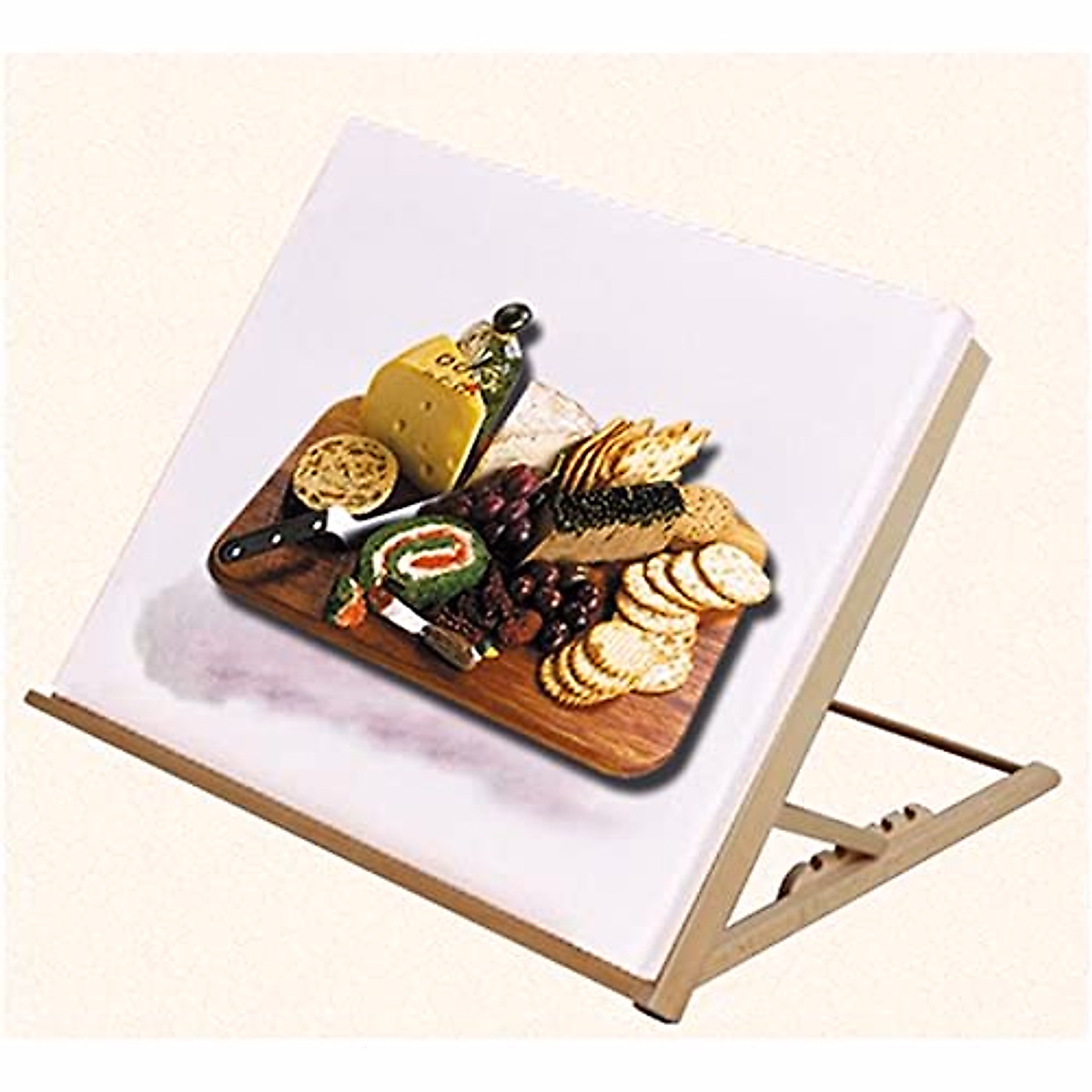 EJiaDuola 25x19 Inch Drafting Table, Solid Wood Artist Drawing Desk, Art Craft Table with Adjustable Height and Tiltable Tabletop for Artwork, Graphic Design, Reading