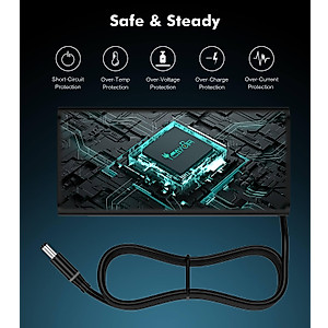 New Slim Replacement for Dell 240W AC Adapter fit Alienware Laptop Charger Precision 7770, G7 15 7500 17 7700, Alienware 15 17 M15 M17 X51 LA240PM180 7.4 mm Barrel with Power Cord