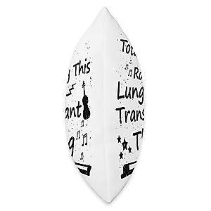 Organ Transplant Designs by CDH Totally Rocking This Lung Transplant Thing Survivor Donor Throw Pillow, 18x18, Multicolor