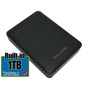 Avolusion X1 1TB USB 3.0 Portable External Gaming Hard Drive (for PS4, Pre-Formatted) HD250U3-X1-1TB-PS - 2 Year Warranty