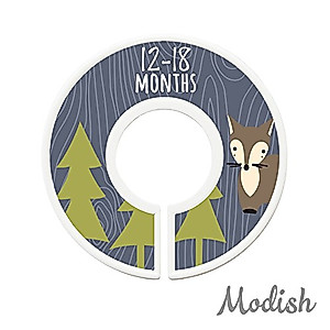 Modish Labels Baby Clothes Size Dividers, Baby Closet Organizers, Size Dividers, Baby Closet Organizers, Closet Dividers, Clothes Organizer, Boy, Woodland, Boho, Scandinavian, Nursery, Fox (Baby)