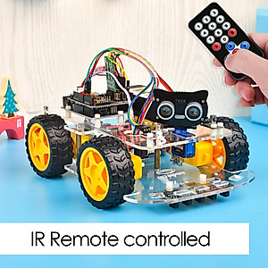 OSOYOO V2.1 Smart IOT Robot Car Kit for Arduino - Early STEM Education for Beginner Teenage and Kid – Learn Circuit, Sensor - Get Hands-on Experience on Programming, Electronics Assembling, Robotics