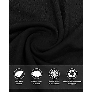 QIANXIZHAN Women's Harem Pants, High Waist Yoga Boho Trousers with Pockets Black 2XL