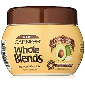 Garnier Whole Blends Hair Mask with Avocado Oil & Shea Butter Extracts, Dry Hair, 10.1 fl. oz.