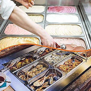 Generic 6 Pack Stainless Steel Buffet 4"" Deep Anti-Jam Containers 1/1,1/2,1/3,1/4 Steam Table Pan With Lid, Restaurant and Commercial Pans, Hotel Pan, Chafing Steam Table Catering Storage (1/1)