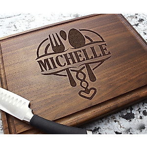 Personalized Cutting Board Housewarming Gift Mr and Mrs Custom Cutting Board Wood Engraved