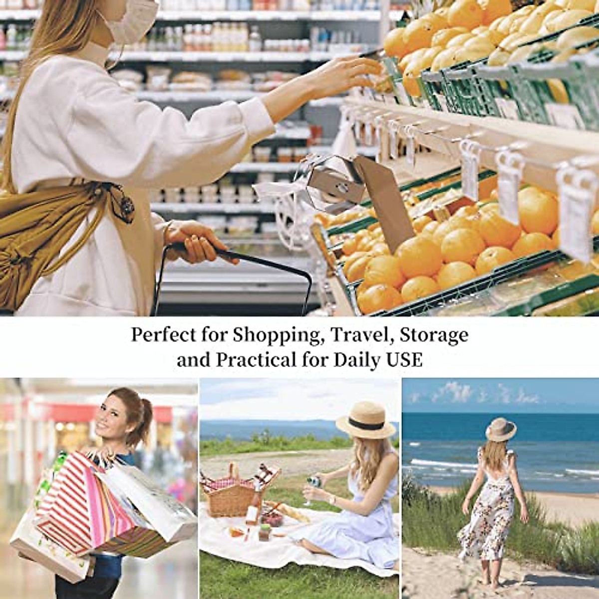 VACSAX Tote Bag for Women Reusable Shopping Bags tree natural environment Print Shoulder Handbag Aesthetic Totes for Grocery