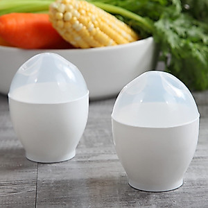 Walbest Egg Boiler Simple Design Egg Poacher Cup PP Long Service Life White