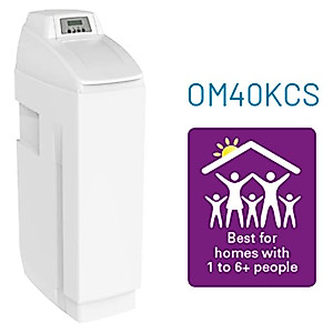Pentair OMNIFilter OM40KCS 40,000 Grain Water Softener System, High Efficiency Cabinet Softener with Demand Regeneration