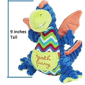 Maison Chic Plush Tooth Fairy Pillow for Little Boys and Girls About to Loose a Tooth (Dragon, Drake)