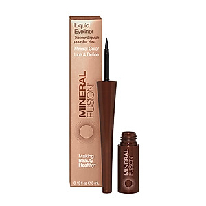 Mineral Fusion Liquid Eyeliner, Ebony, 0.1 Ounce (Packaging May Vary)