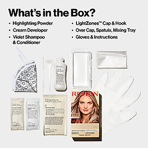 Revlon Permanent Hair Color, Permanent Hair Dye, Color Effects Highlighting Kit, Ammonia Free & Paraben Free, 20 Blonde, 8 Oz, (Pack of 1)