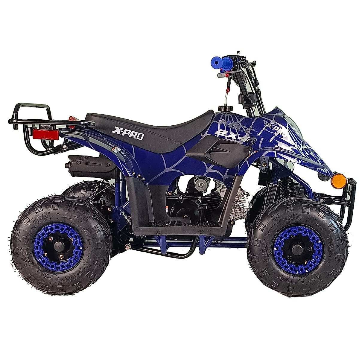 X-PRO 110cc ATV Quad ATVs Quads 110cc 4 Wheeler ATVs ATV 4 Wheelers，Spider Blue
