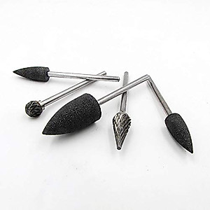 40 PCS low Speed Micro Polishing Drill Bits Include Tungsten Carbide Burr, Silicone Polishers, Diamond Burs, Hair Brush by ALLmuis