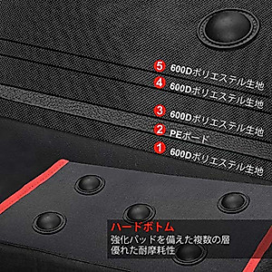 HAUTMEC 16-Inch Open Top Tool Tote Bag 16 Pockets, Foldable Design Tool Carrier With Adjustable Shoulder Strap, TB0002