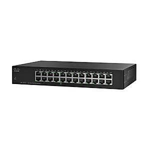Cisco SF110-24 Unmanaged Switch, 24 Ports 10/100, Limited Lifetime Protection (SF110-24-NA)